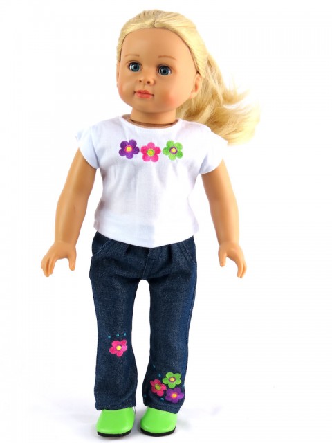 18" Flower Power Oufit 1195 - American Fashion World