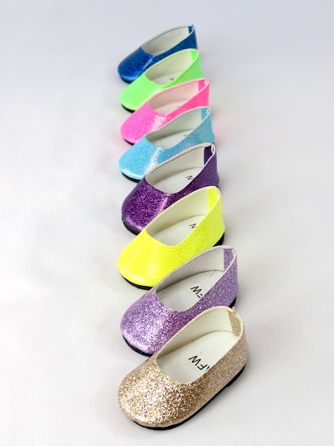 18" Bright Glitter Flats BCS359 *7 Colors - American Fashion World