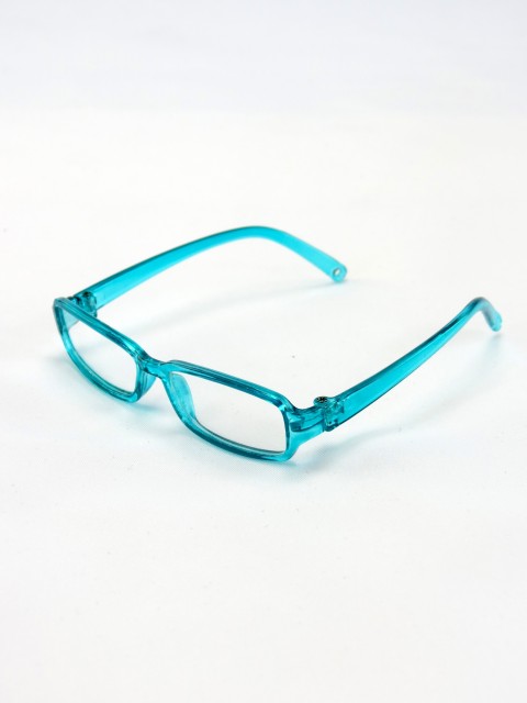18 Teal Rectangular Frame Glasses G43 American Fashion World