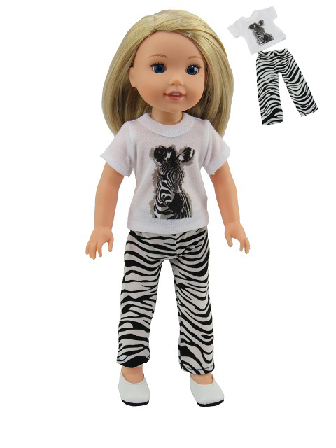 14.5" Zesty Zebra 2pc Set 2074 - American Fashion World