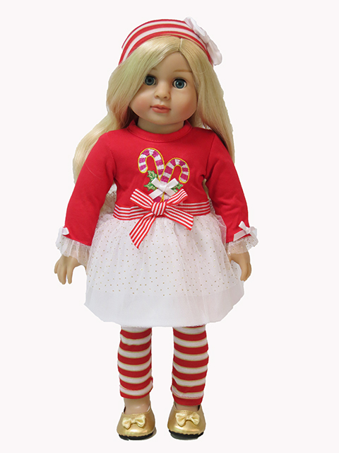 18" Candy Cane Christmas 3pc 1440 - American Fashion World