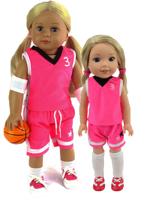 Hot Pink Basketball Uniform 933 1033 - American Fashion World