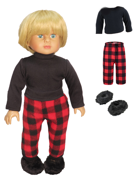 18″ Red Plaid Winter Set Complete Outfit 467 only 30 - American Fashion ...